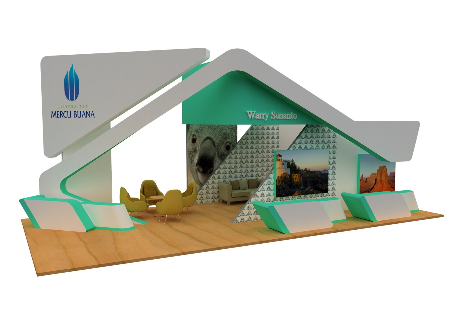 Booth design 3D model - TurboSquid 1555717