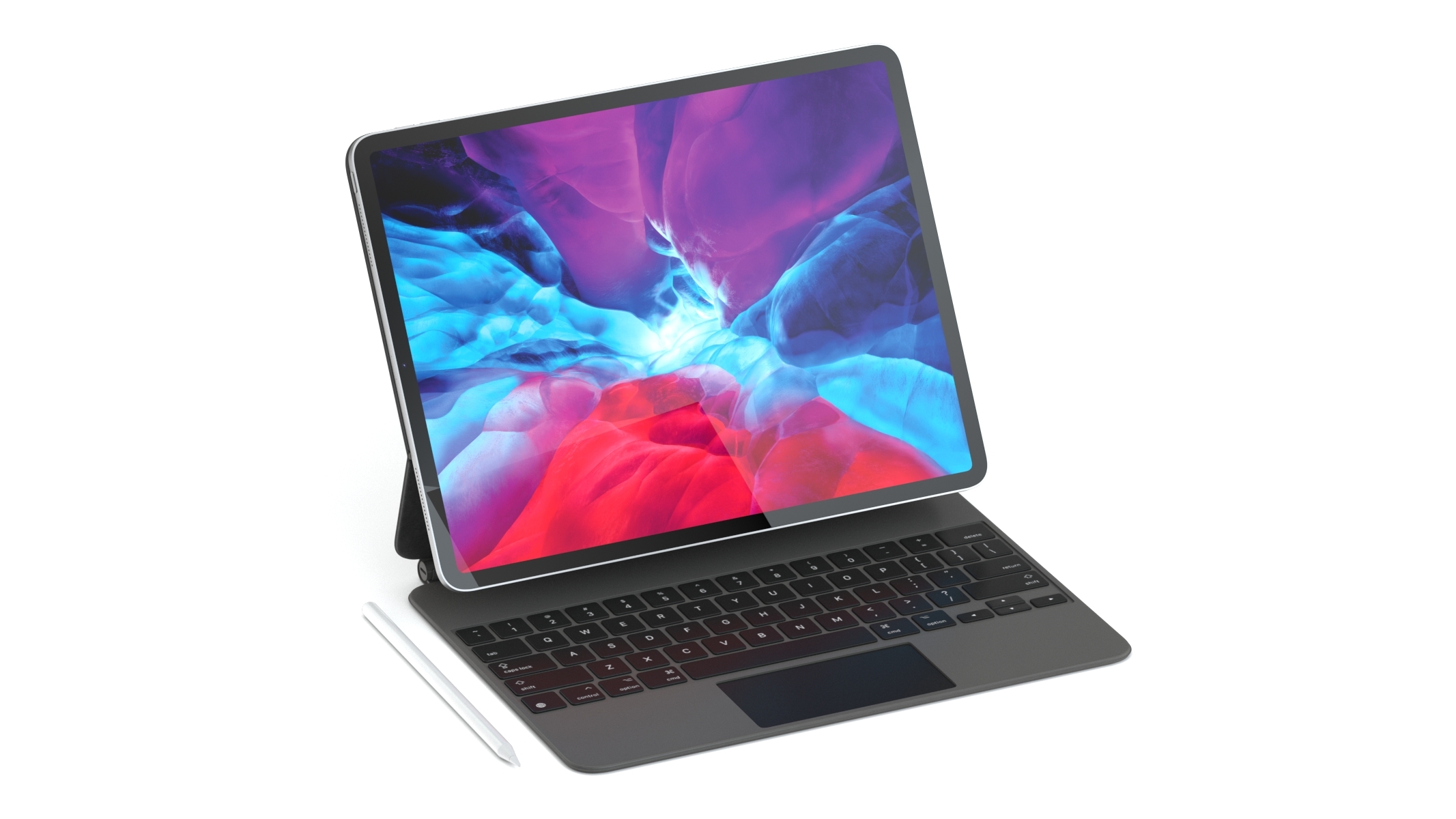 Apple IPad Pro 11 Zoll Und 12 9 Zoll Und Magic Keyboard 2020 3D Modell