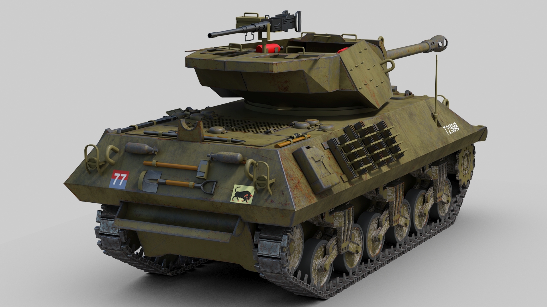 3D model ww2 m10 achilles tank destroyer - TurboSquid 1555789