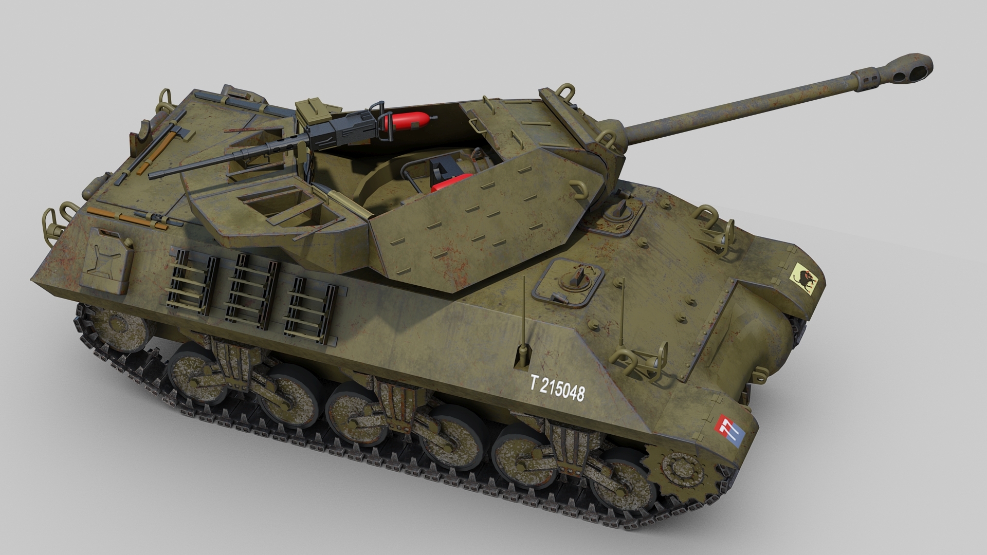 3D model ww2 m10 achilles tank destroyer - TurboSquid 1555789