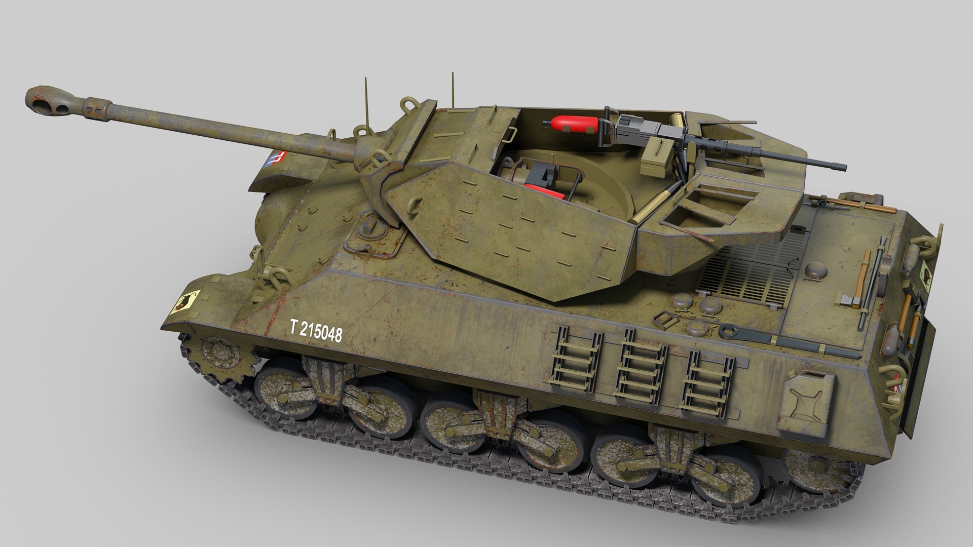 3D model ww2 m10 achilles tank destroyer - TurboSquid 1555789