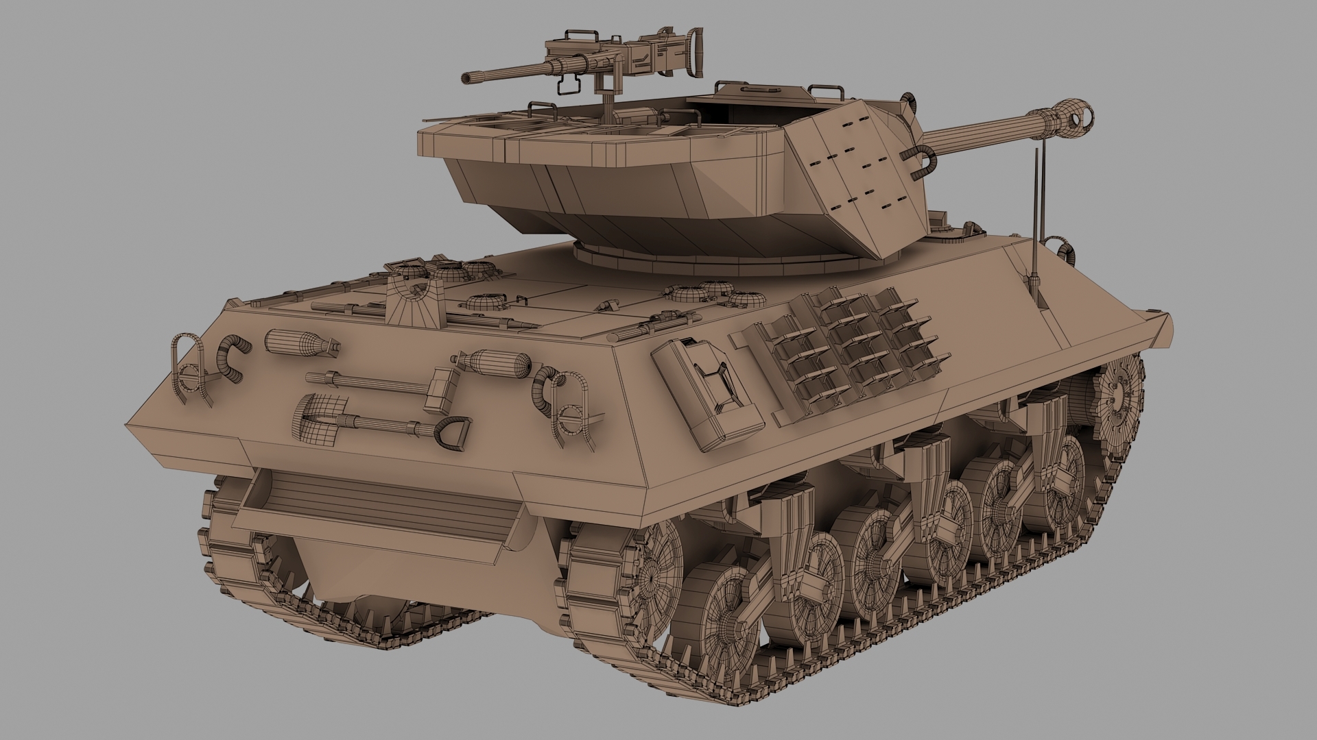 3D model ww2 m10 achilles tank destroyer - TurboSquid 1555789