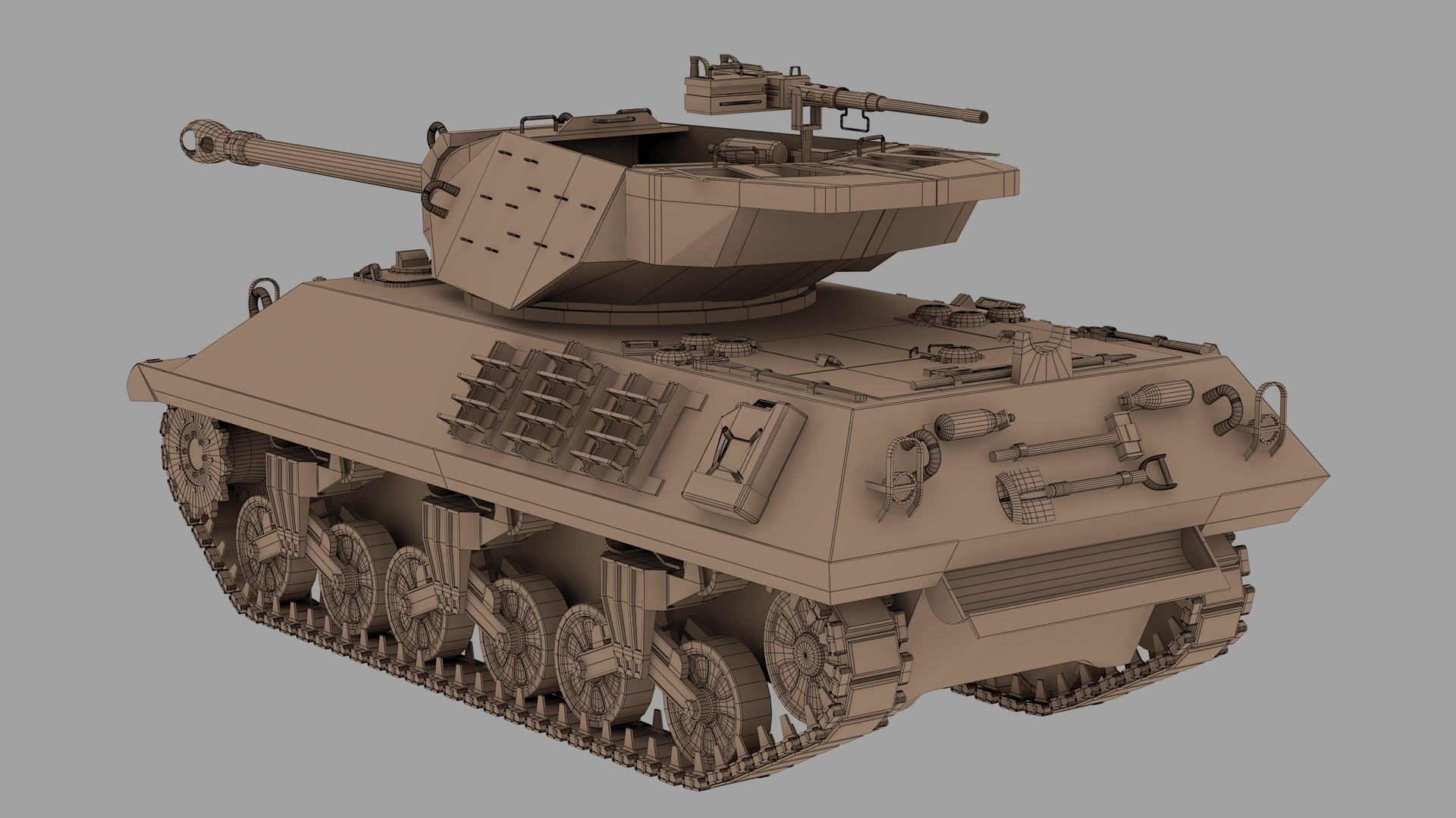 3D model ww2 m10 achilles tank destroyer - TurboSquid 1555789