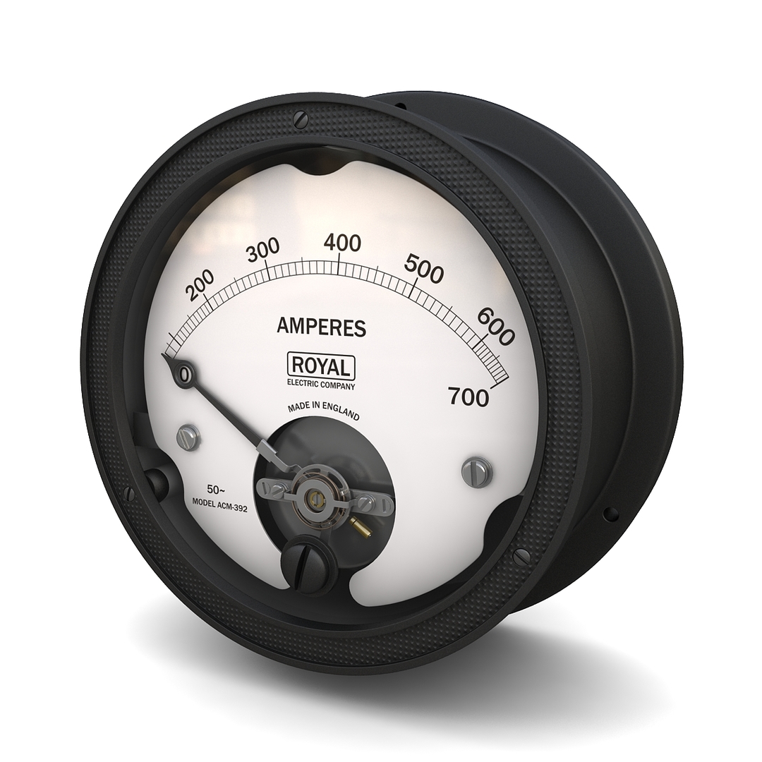 3D vintage ammeters model - TurboSquid 1555823