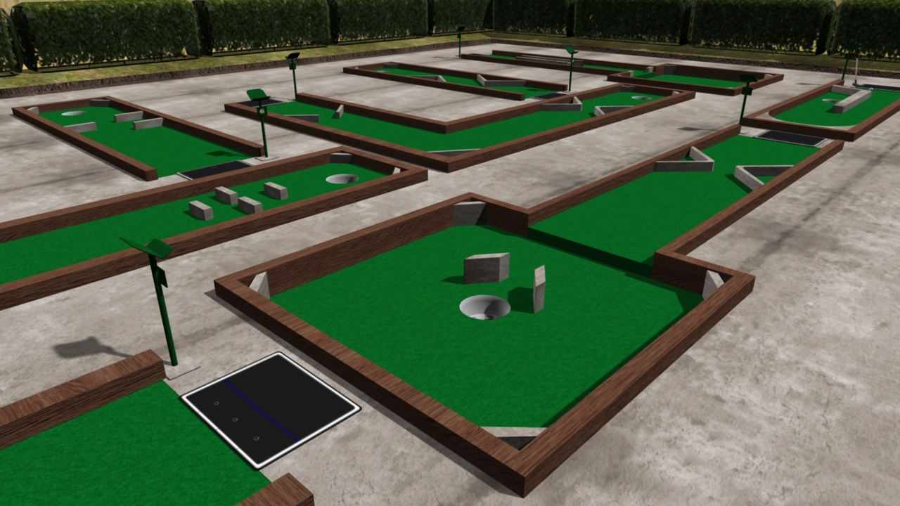 3D putt golf course model - TurboSquid 1555903