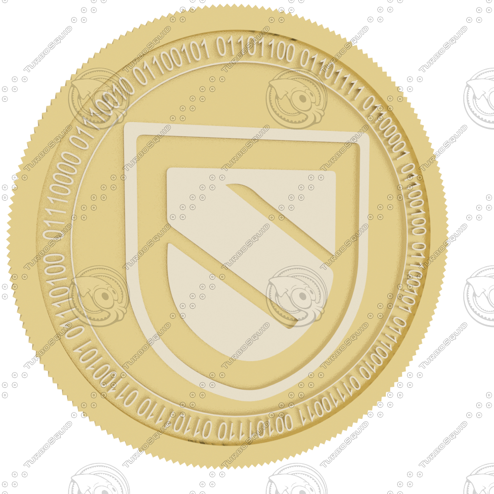 3D sentinel gold coin - TurboSquid 1555927