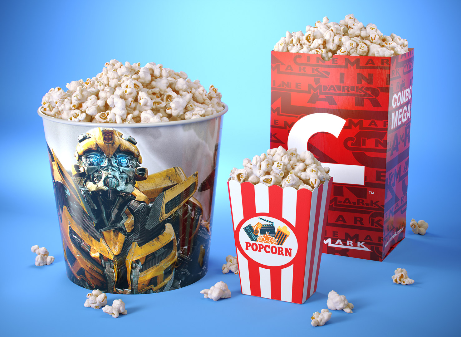 Popcorn modeled 3D - TurboSquid 1556178