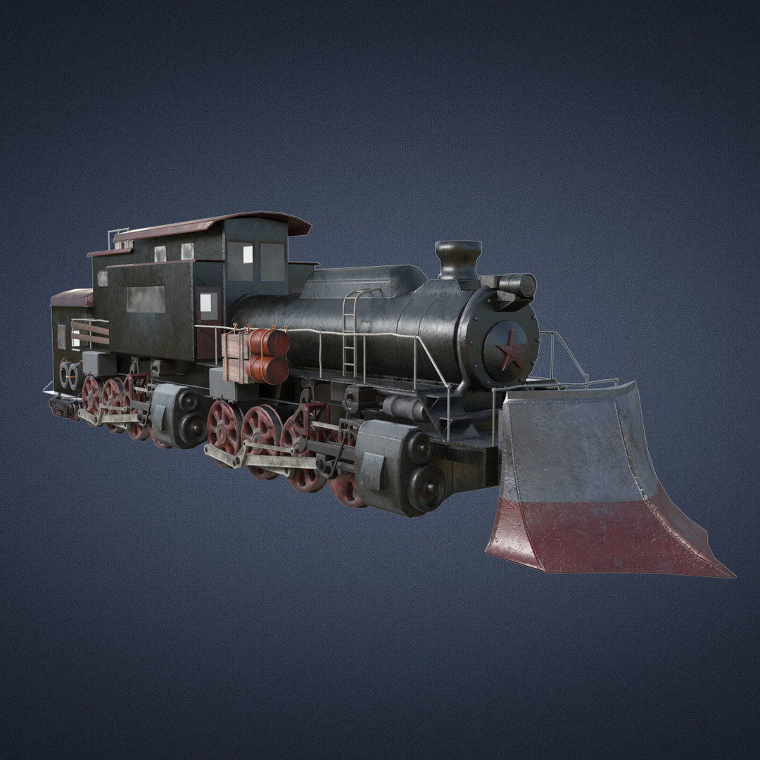 3D locomotive train - TurboSquid 1556260