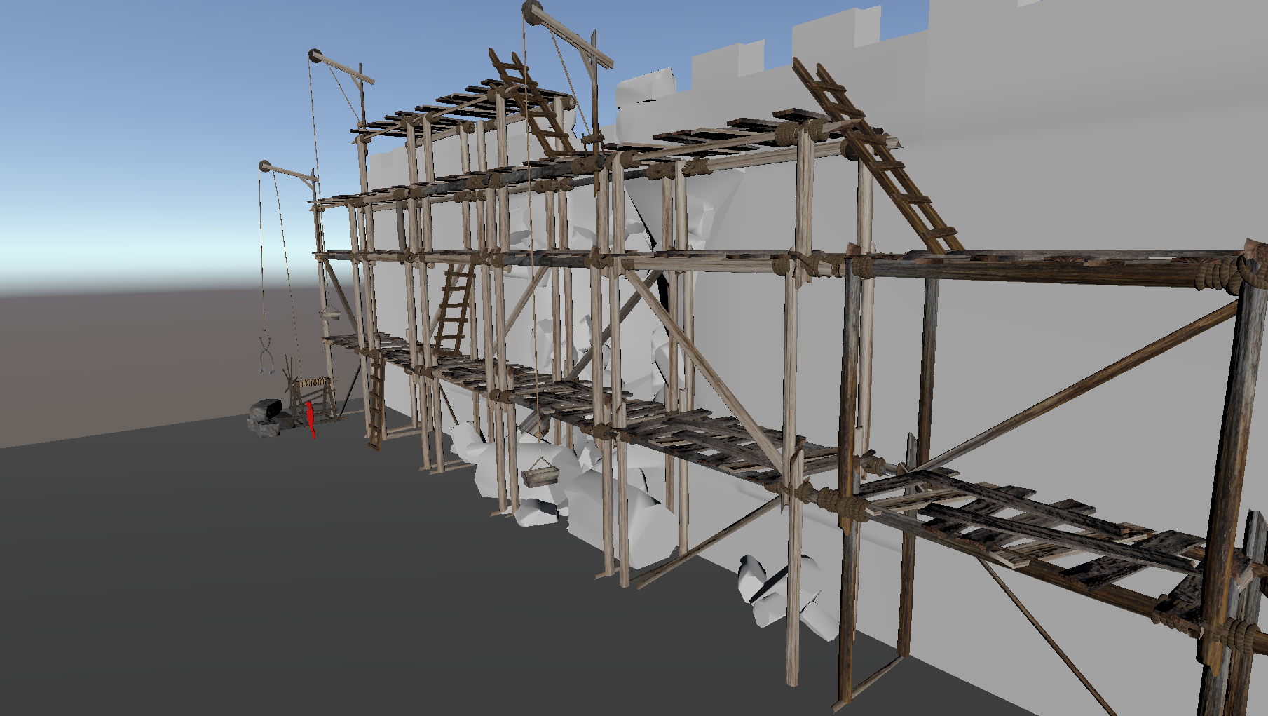 Andaime Medieval Modelo 3D - TurboSquid 1556295