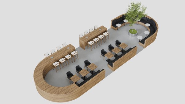 Food Court 3D Models for Download | TurboSquid