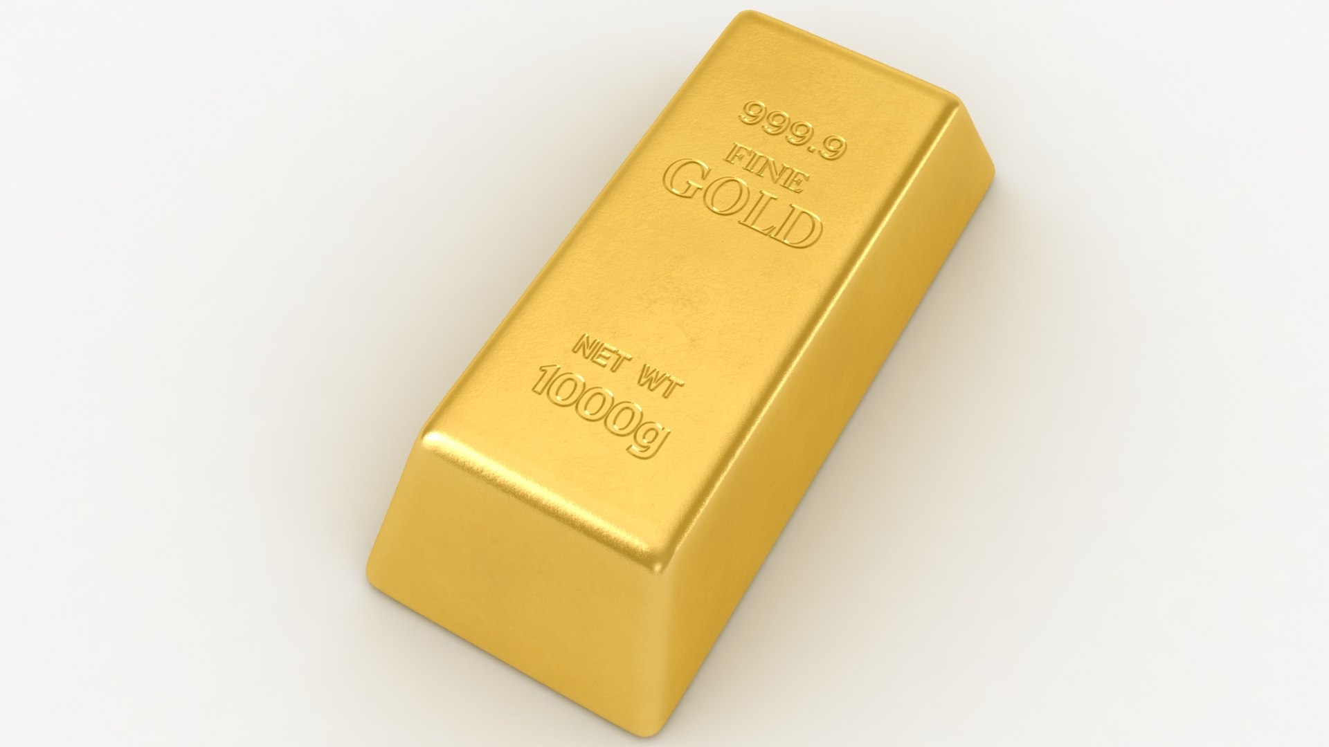 Realistic gold bar 3D model - TurboSquid 1556516