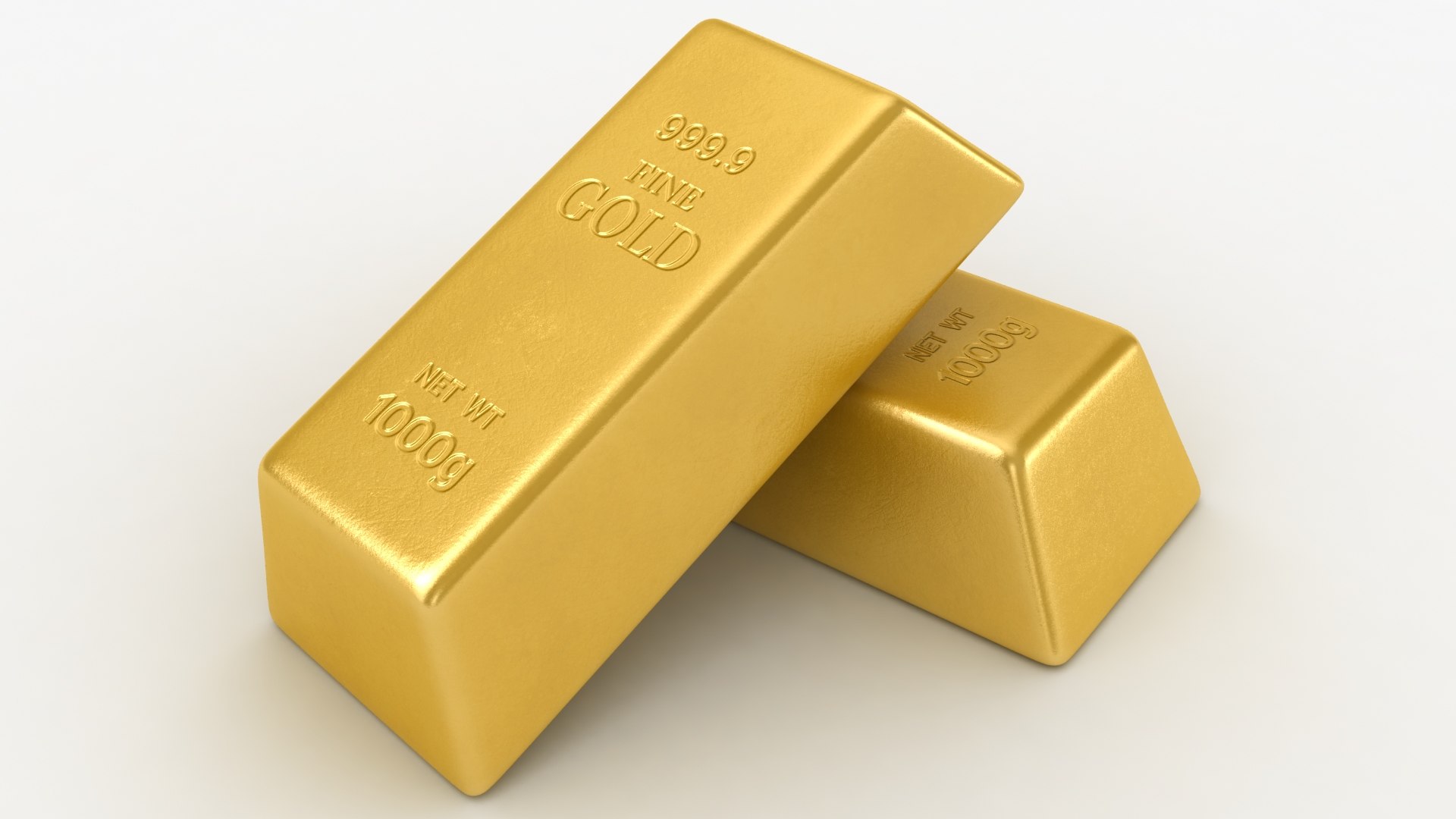 Realistic gold bars 3D model - TurboSquid 1556555