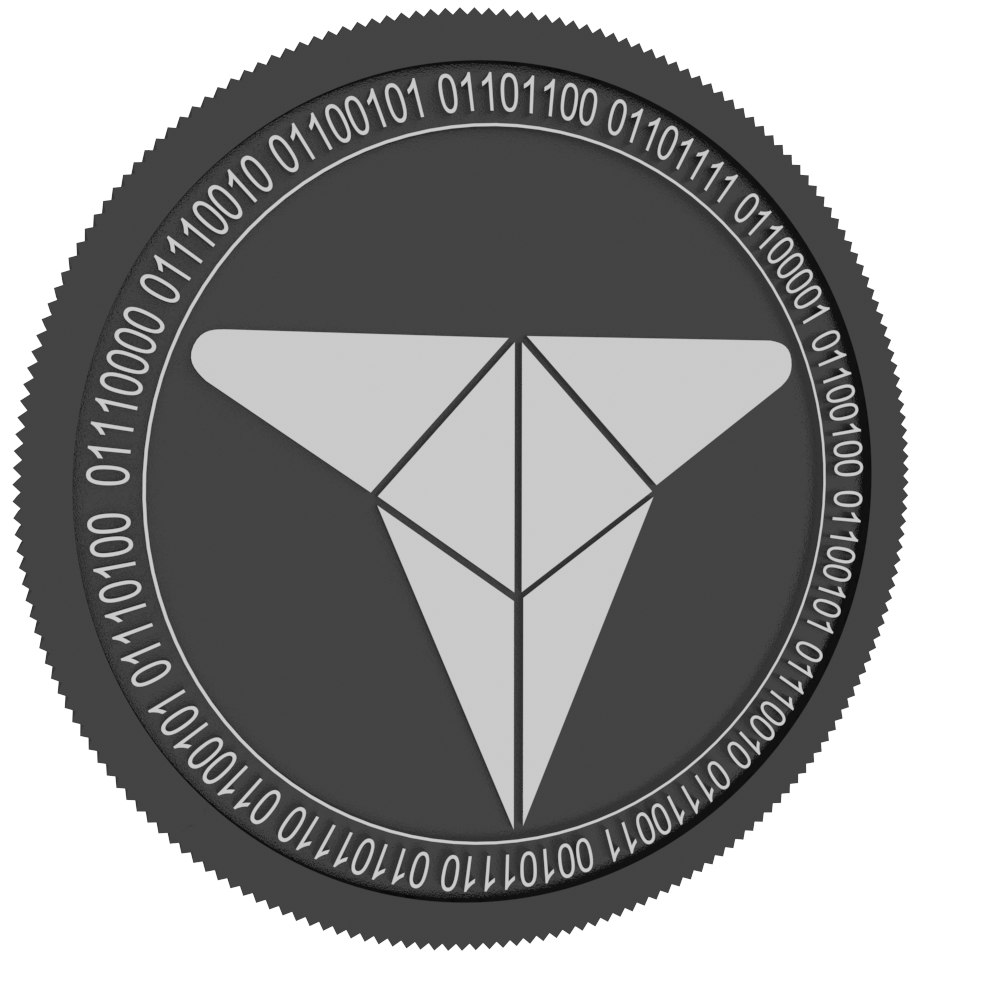 3D trade token x black - TurboSquid 1556694