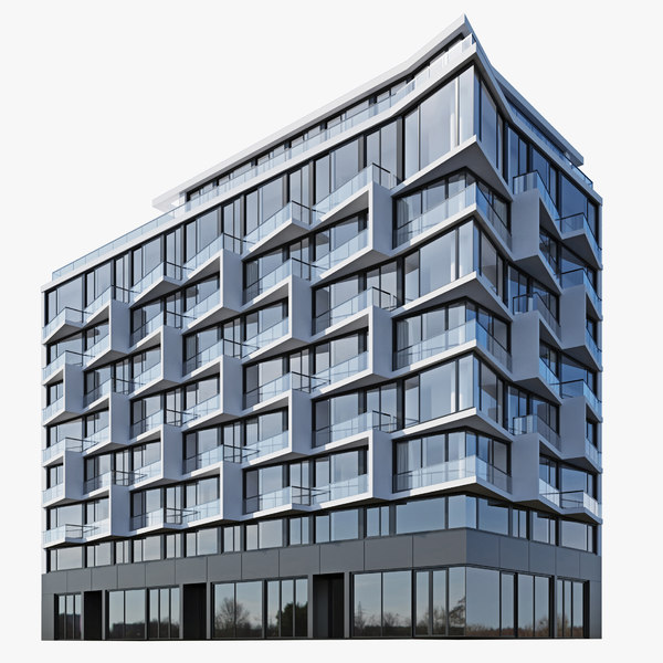 3D apartment building - TurboSquid 1390263