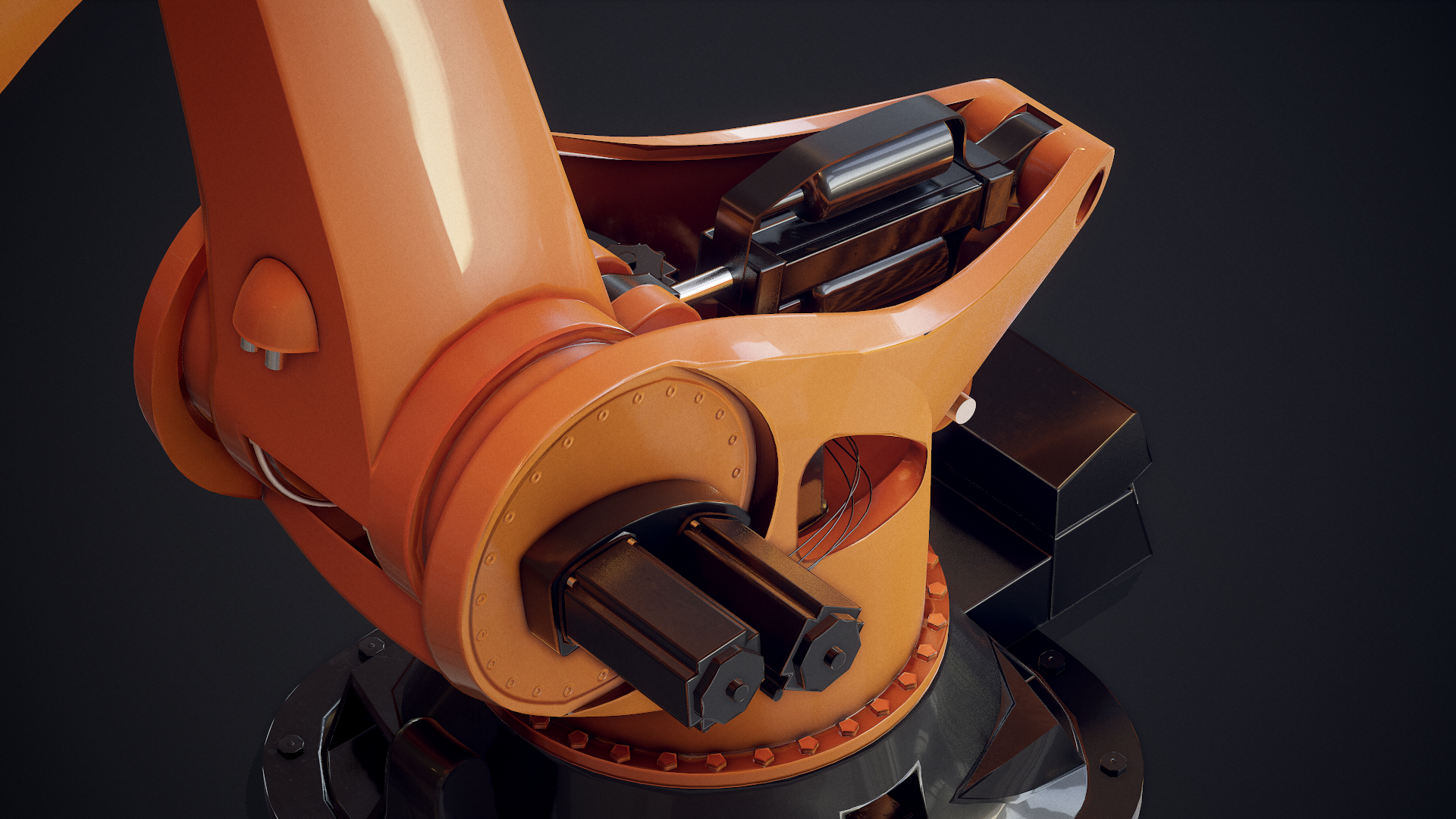 Industrial Robot Kuka KR 1000 Titan Low Poly Rigged Modelo 3D ...