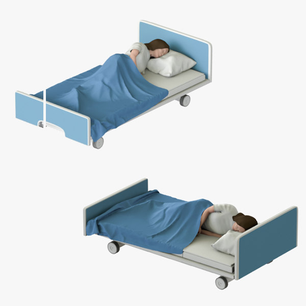 Patient hospital bed 3D - TurboSquid 1255848