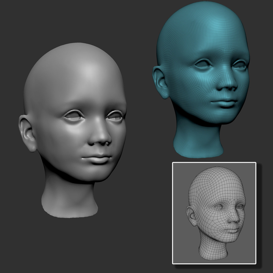 Child base mesh characters 3D model - TurboSquid 1557018