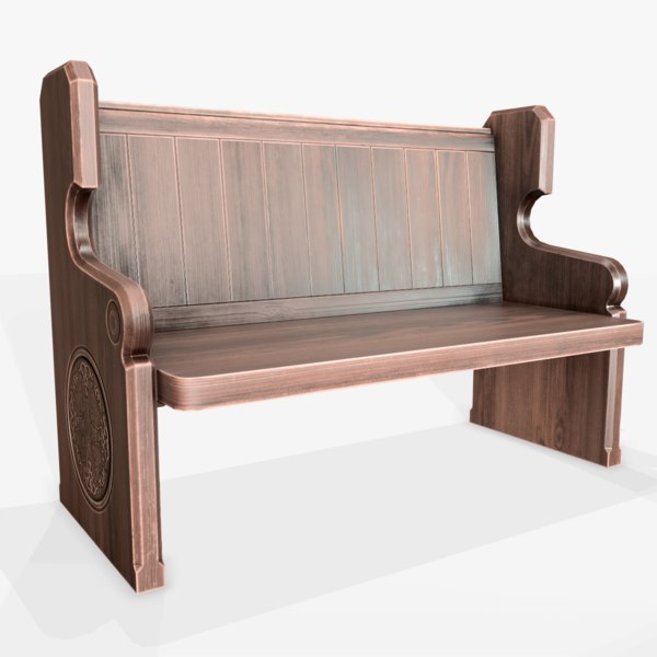 Church_bench 3D 모델 - TurboSquid 1557021