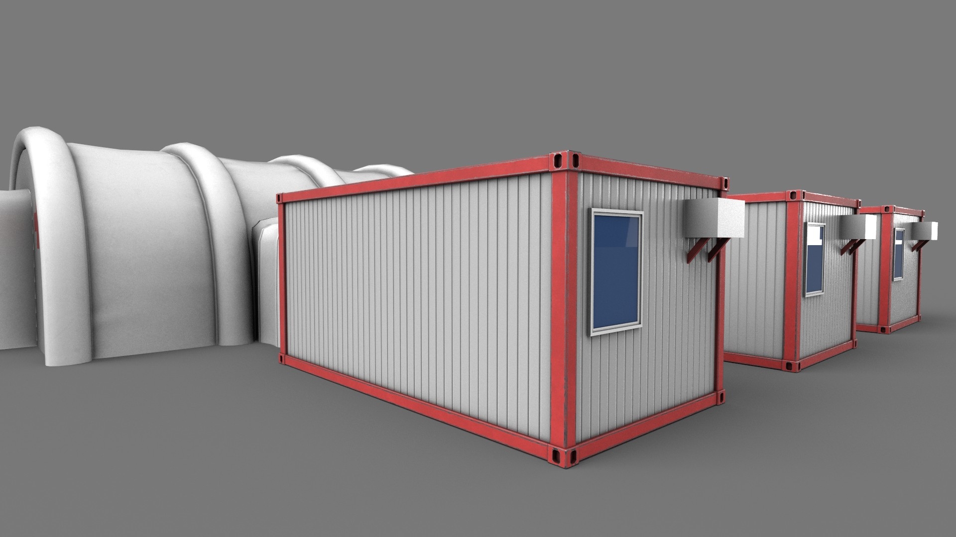 3D ready field inflatable hospital - TurboSquid 1557221