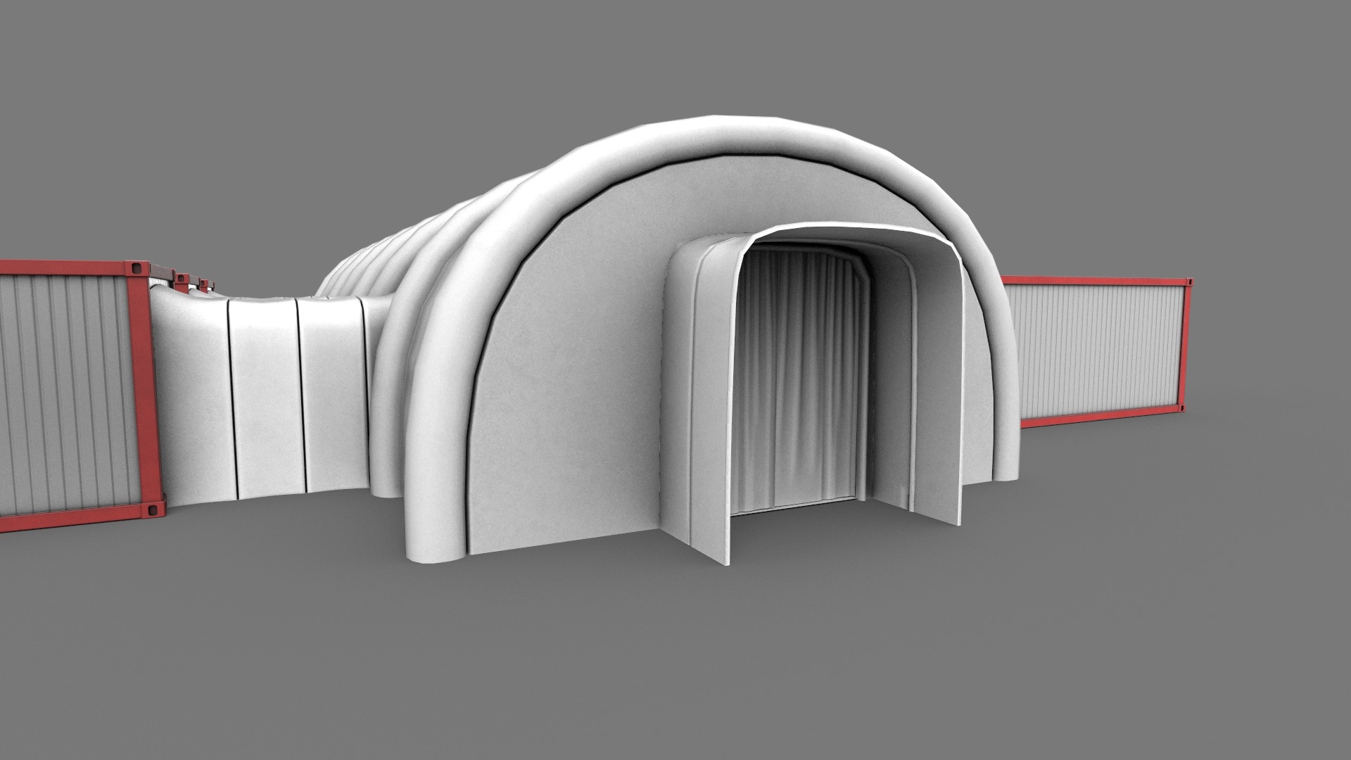 3D ready field inflatable hospital - TurboSquid 1557221