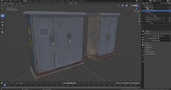 3D electric switch box model - TurboSquid 1557558