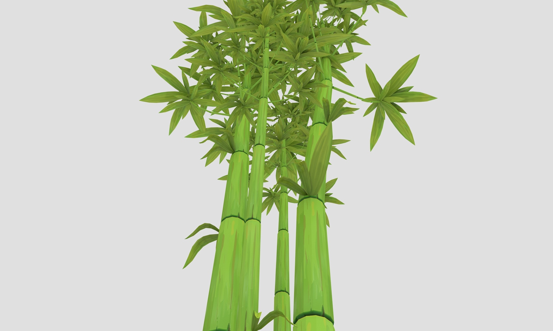 Low poly hand painted bamboo grove 3D-Modell - TurboSquid 1557861