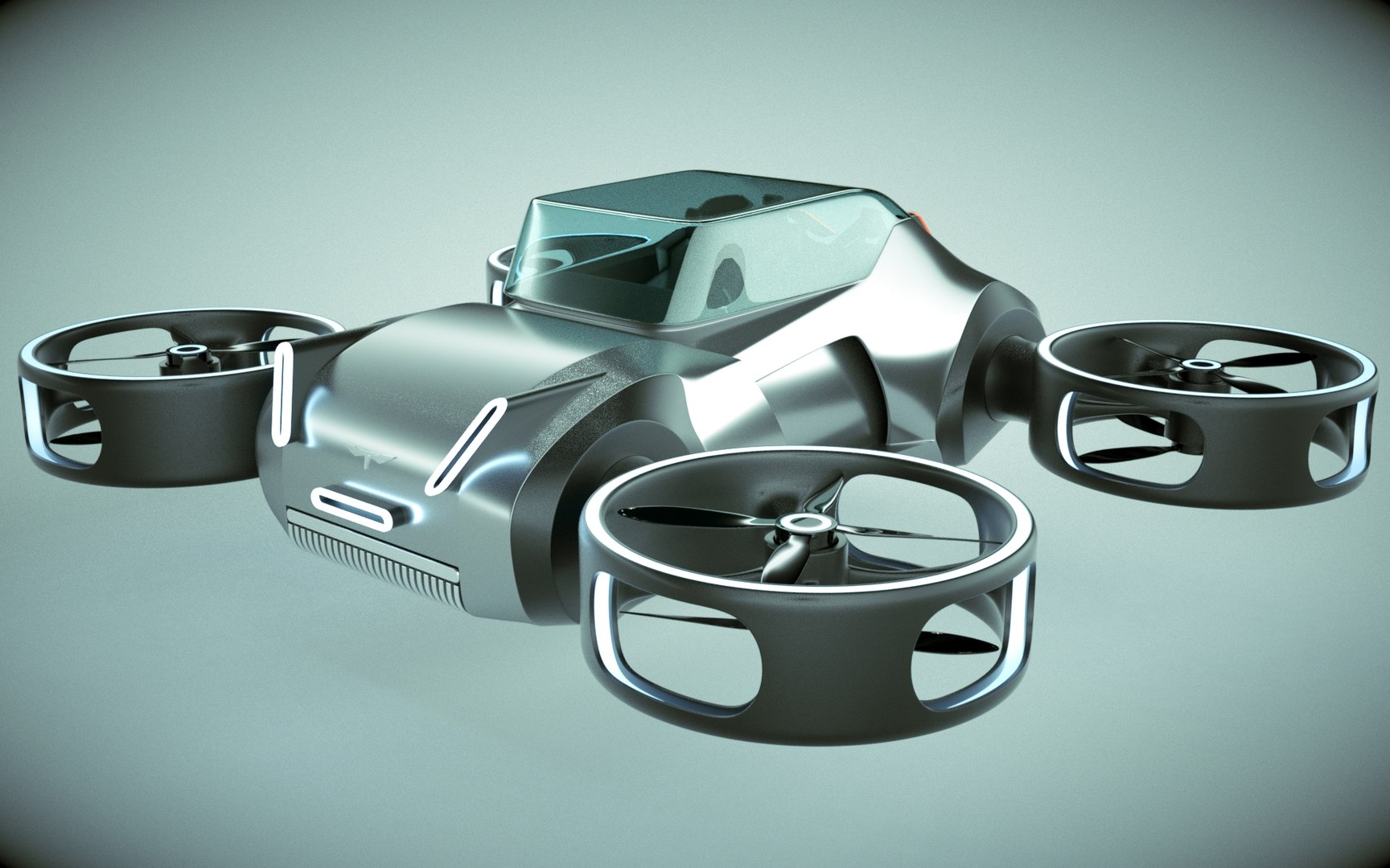Car copter 3D - TurboSquid 1557925