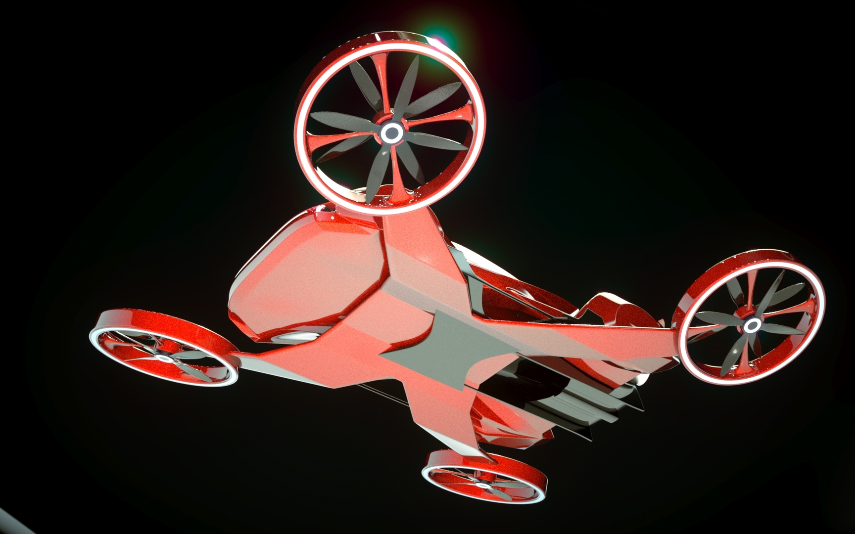 Car copter 3D model - TurboSquid 1557919