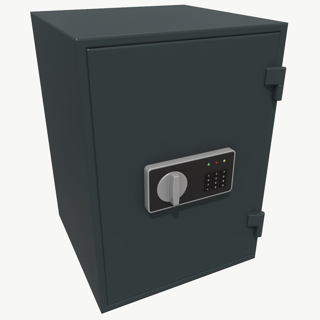 Low-poly safe 3D model - TurboSquid 1557990