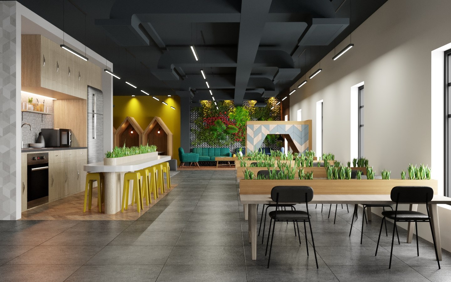 3D working workspace interior scene - TurboSquid 1558095