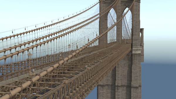 3D brooklyn bridge - TurboSquid 1558209