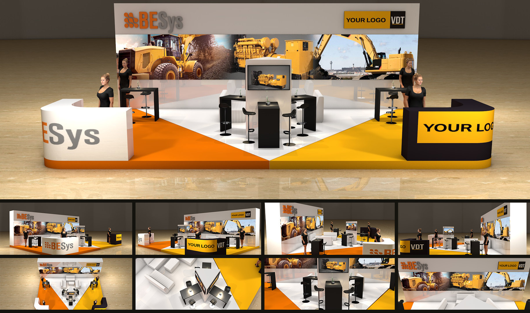 3D model exhibition stand - TurboSquid 1558266