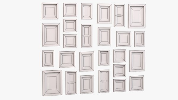 3d max contemporary picture wall