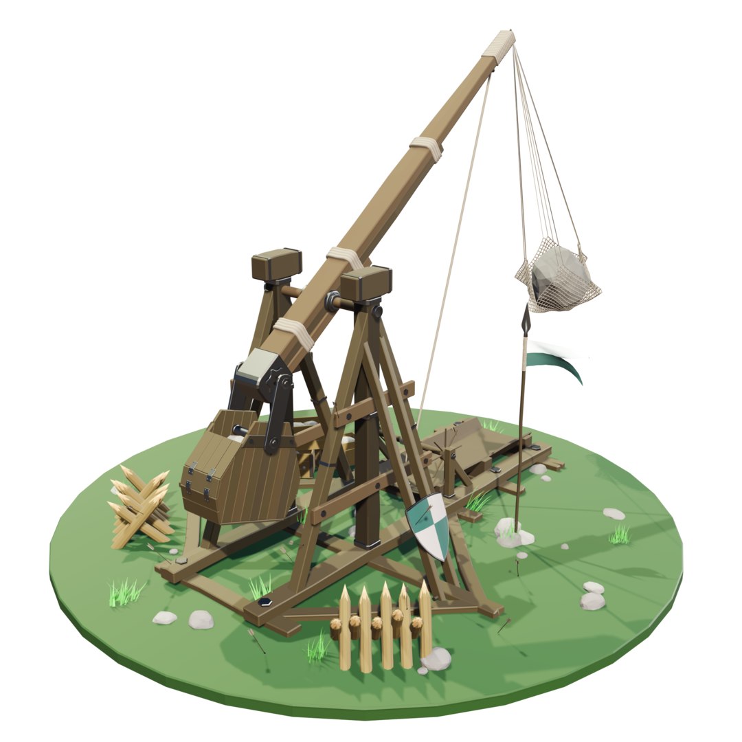 3D medieval trebuchet - TurboSquid 1558323