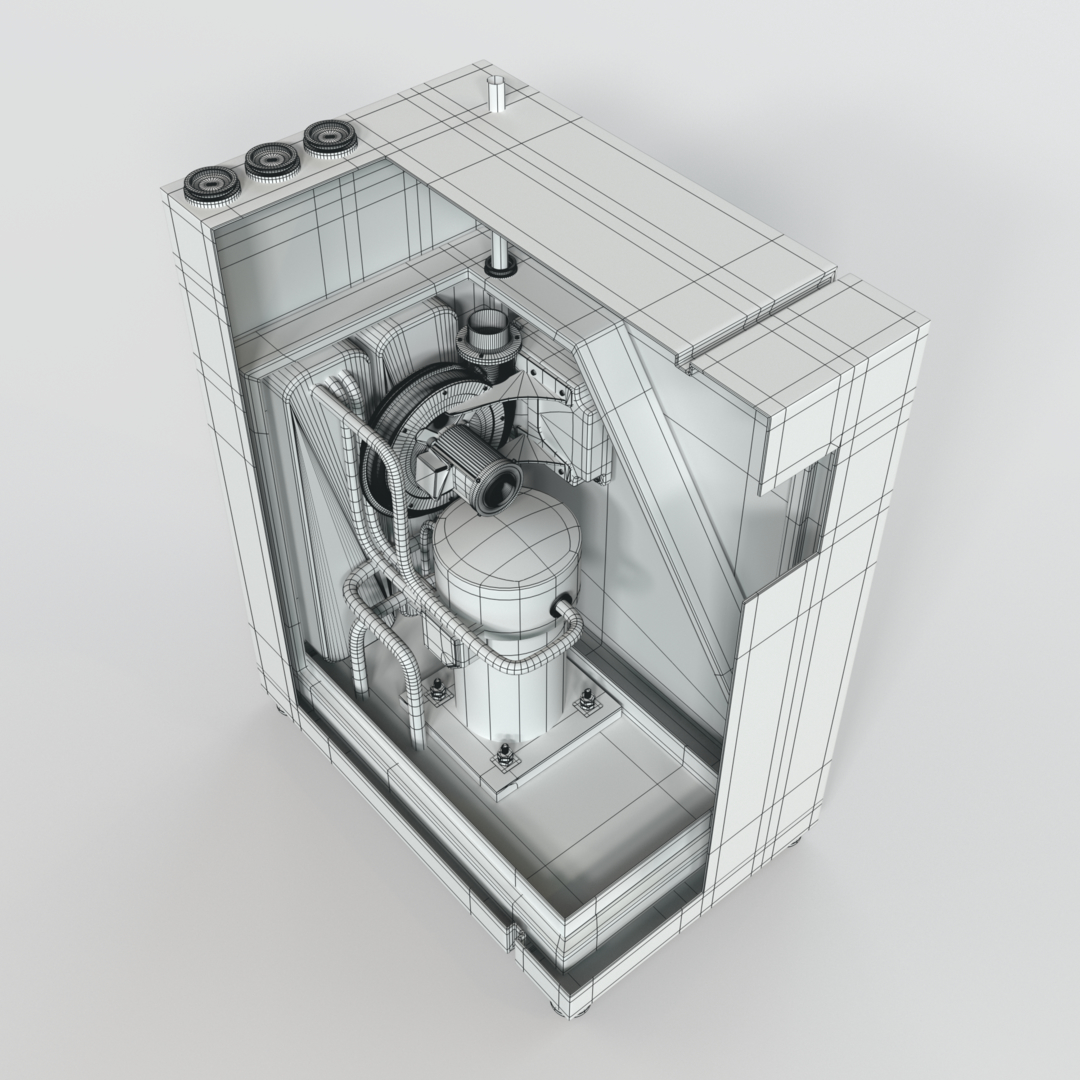 3D heat pump - TurboSquid 1558749