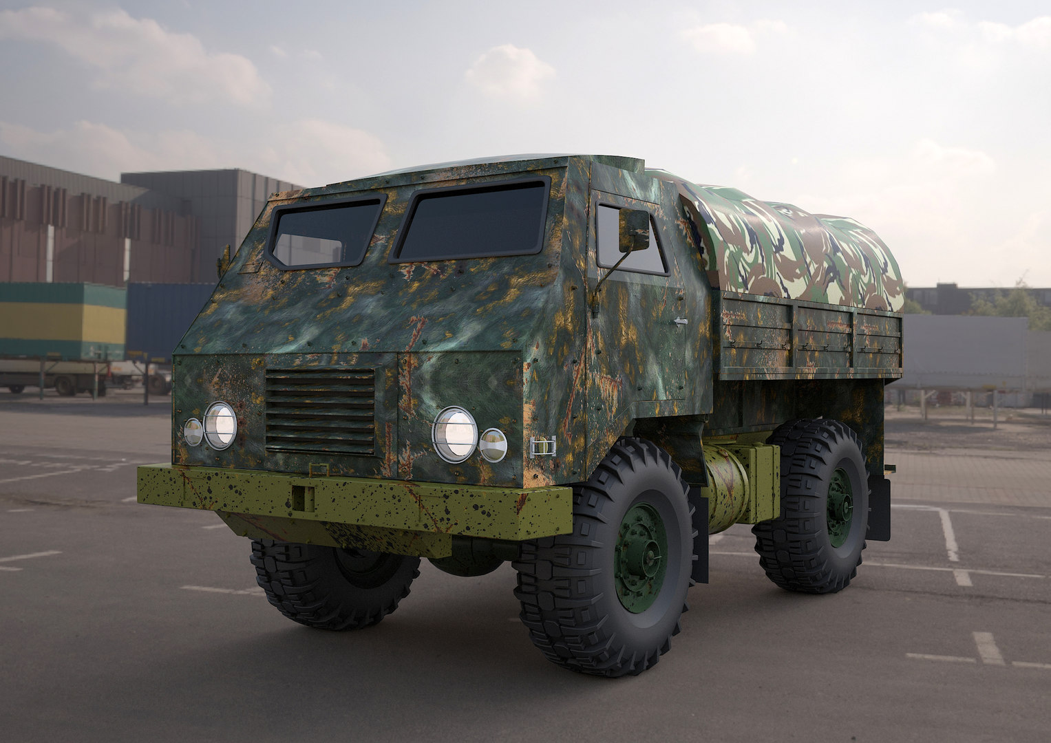 3D tam-110-military truck - TurboSquid 1558782