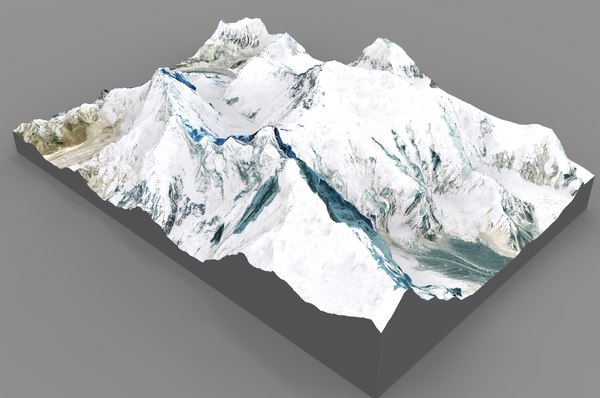 Mount everest 3D model - TurboSquid 1558919