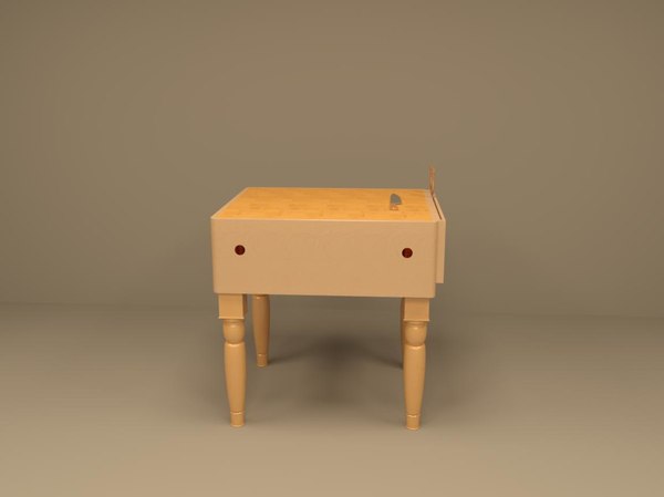 Building Revit Family Butcher block table