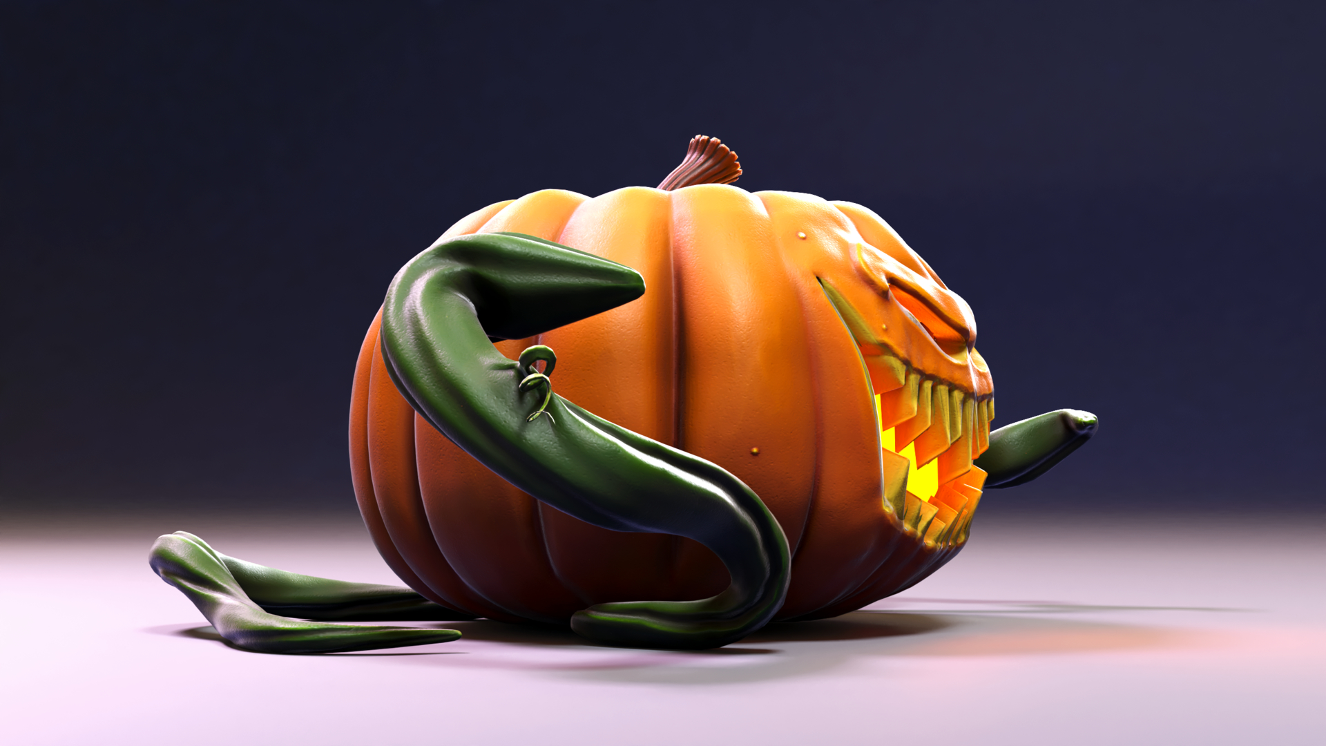 Stylized halloween pumpkin 3D - TurboSquid 1559023