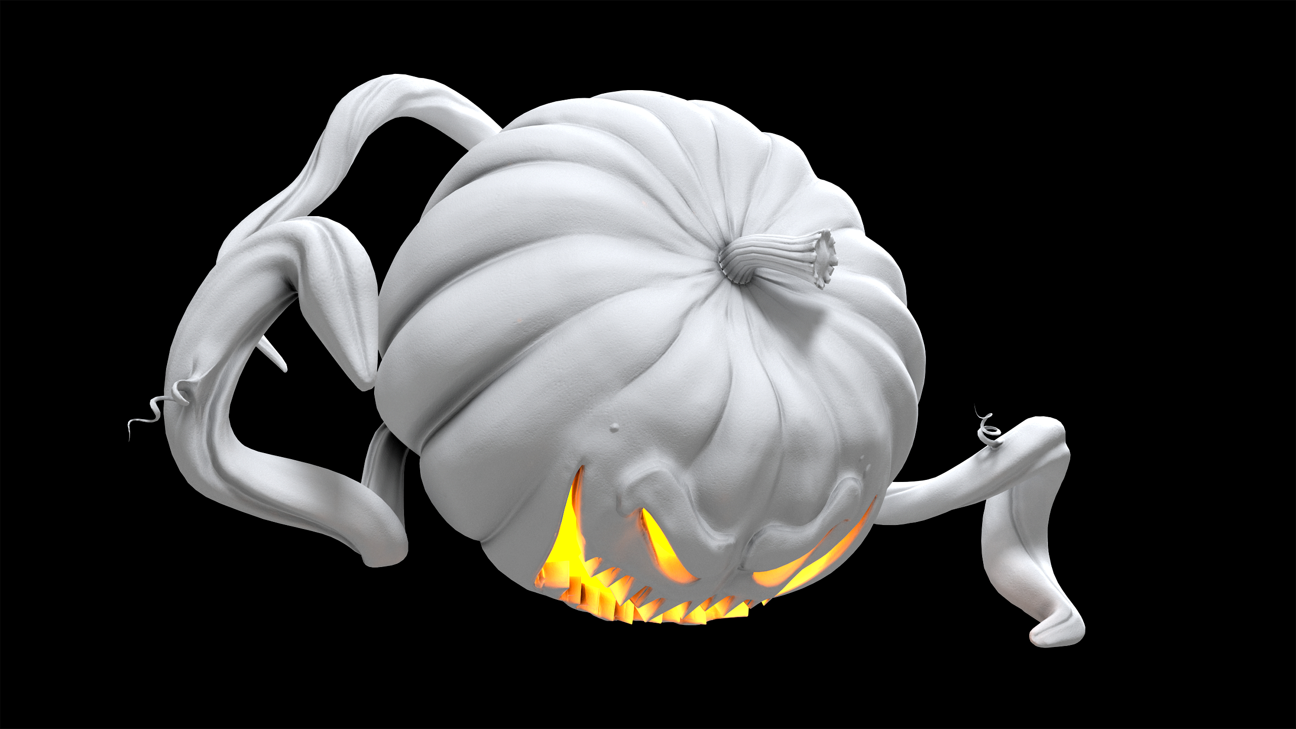 Stylized halloween pumpkin 3D - TurboSquid 1559023