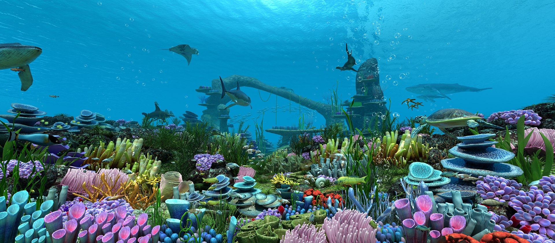 Ocean floor coral reefs 3D model - TurboSquid 1559086