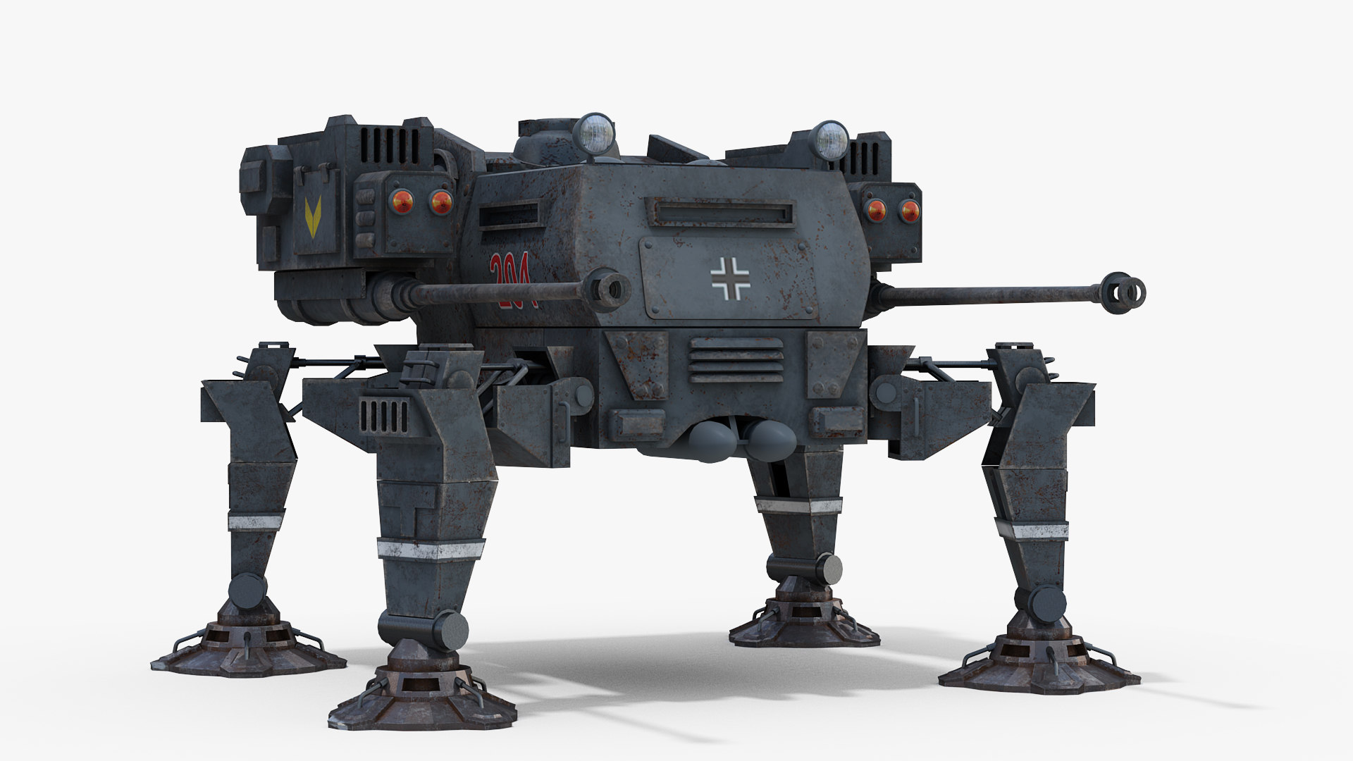 Fictional spider panzer concept model - TurboSquid 1559259