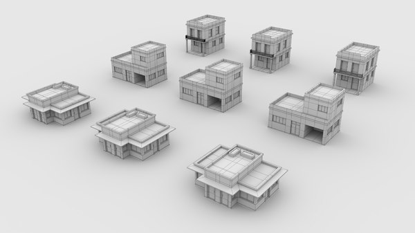 3D city buildings model - TurboSquid 1541280