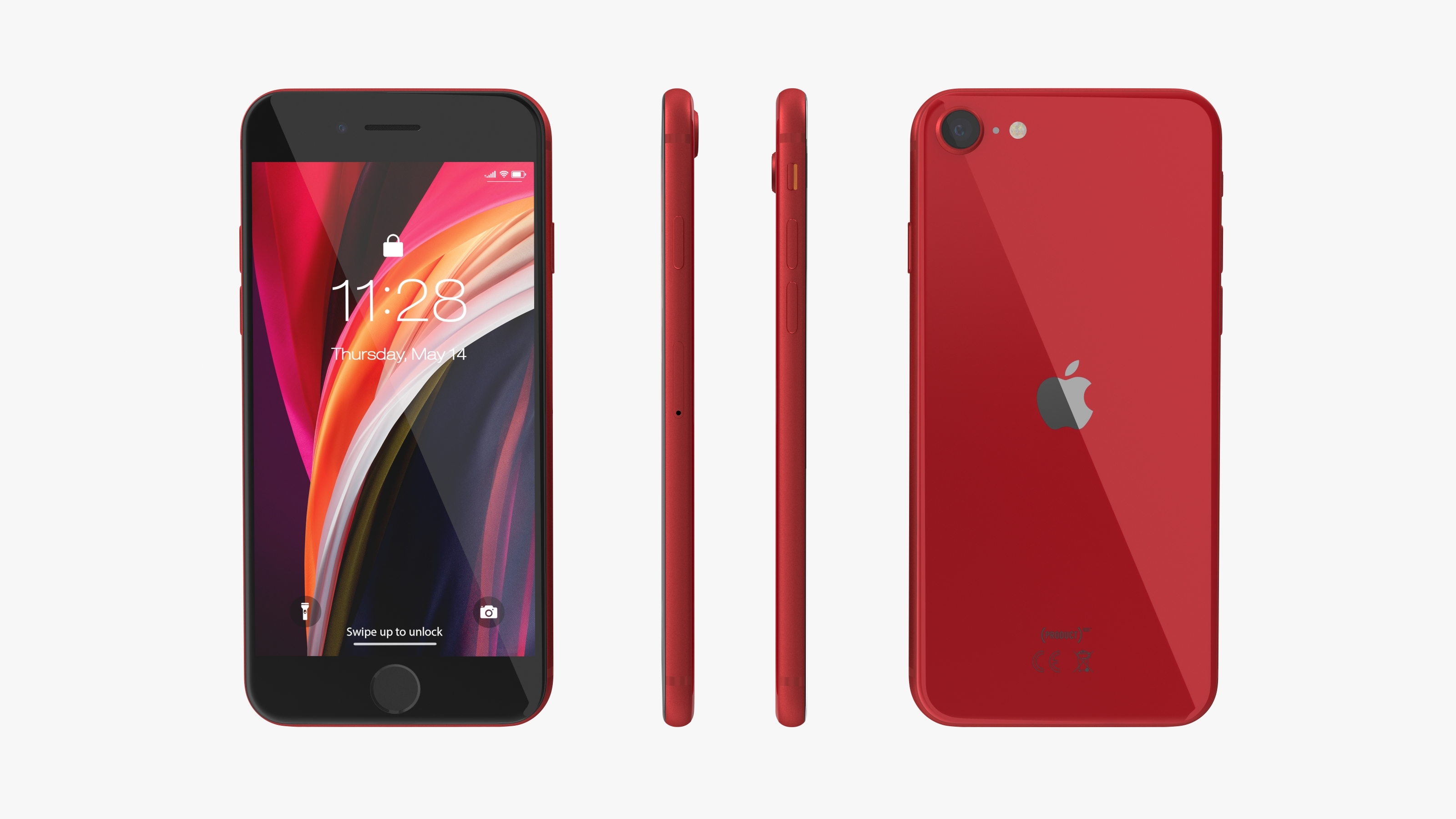 modelo 3d IPhone SE 2020 rojo - TurboSquid 1559565