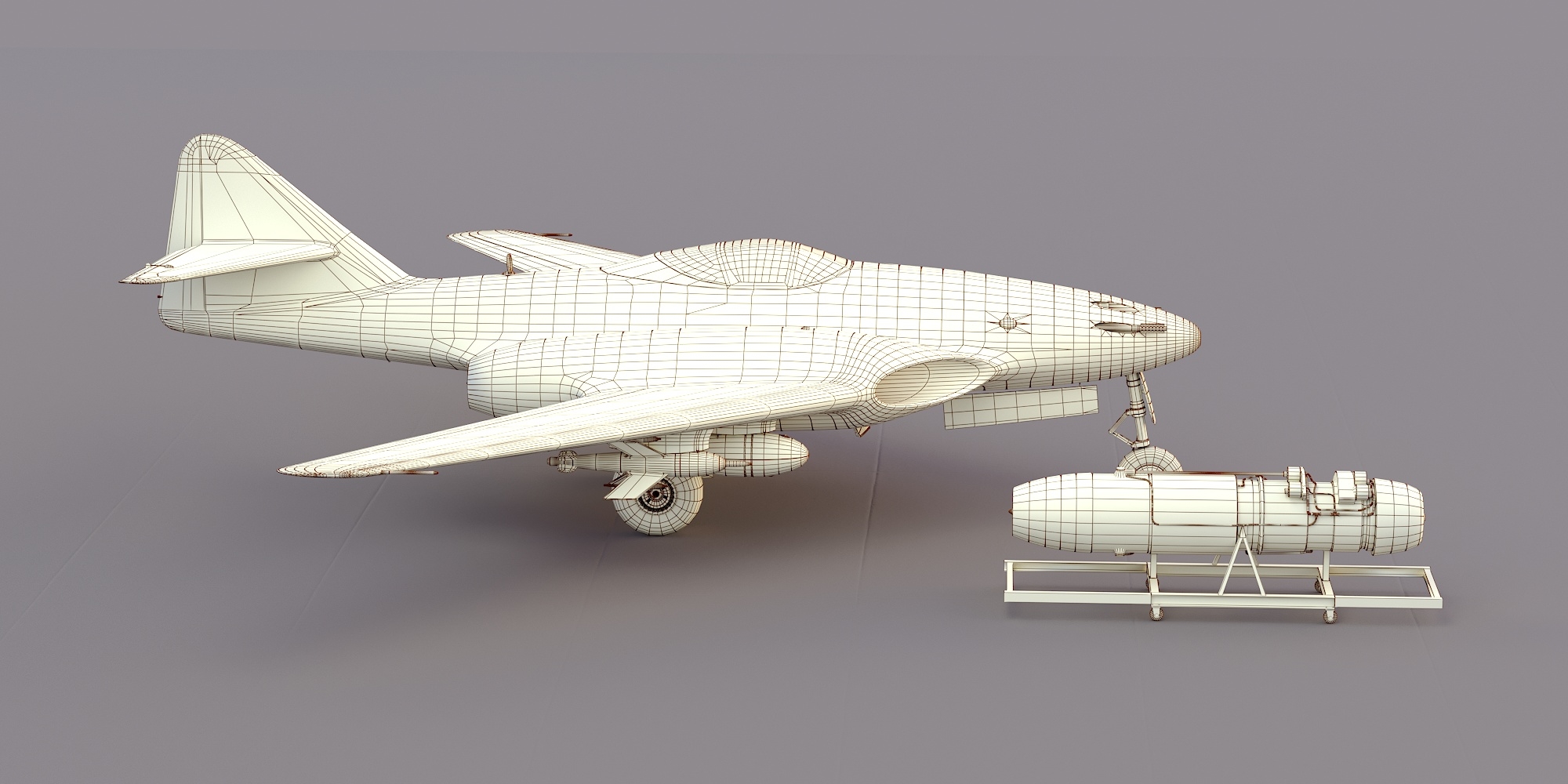 modelo 3d Alemán Me 262 HG 3 Fighter - TurboSquid 1559634