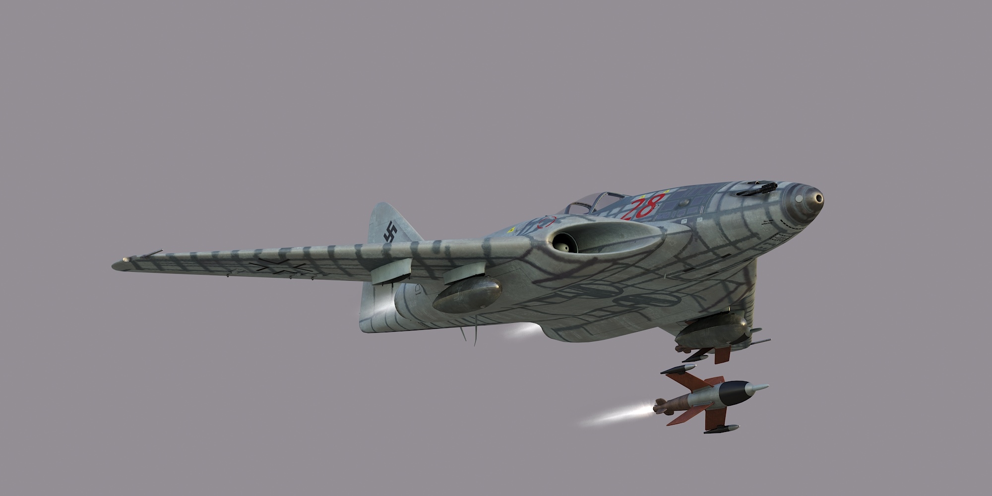 modelo 3d Alemán Me 262 HG 3 Fighter - TurboSquid 1559634