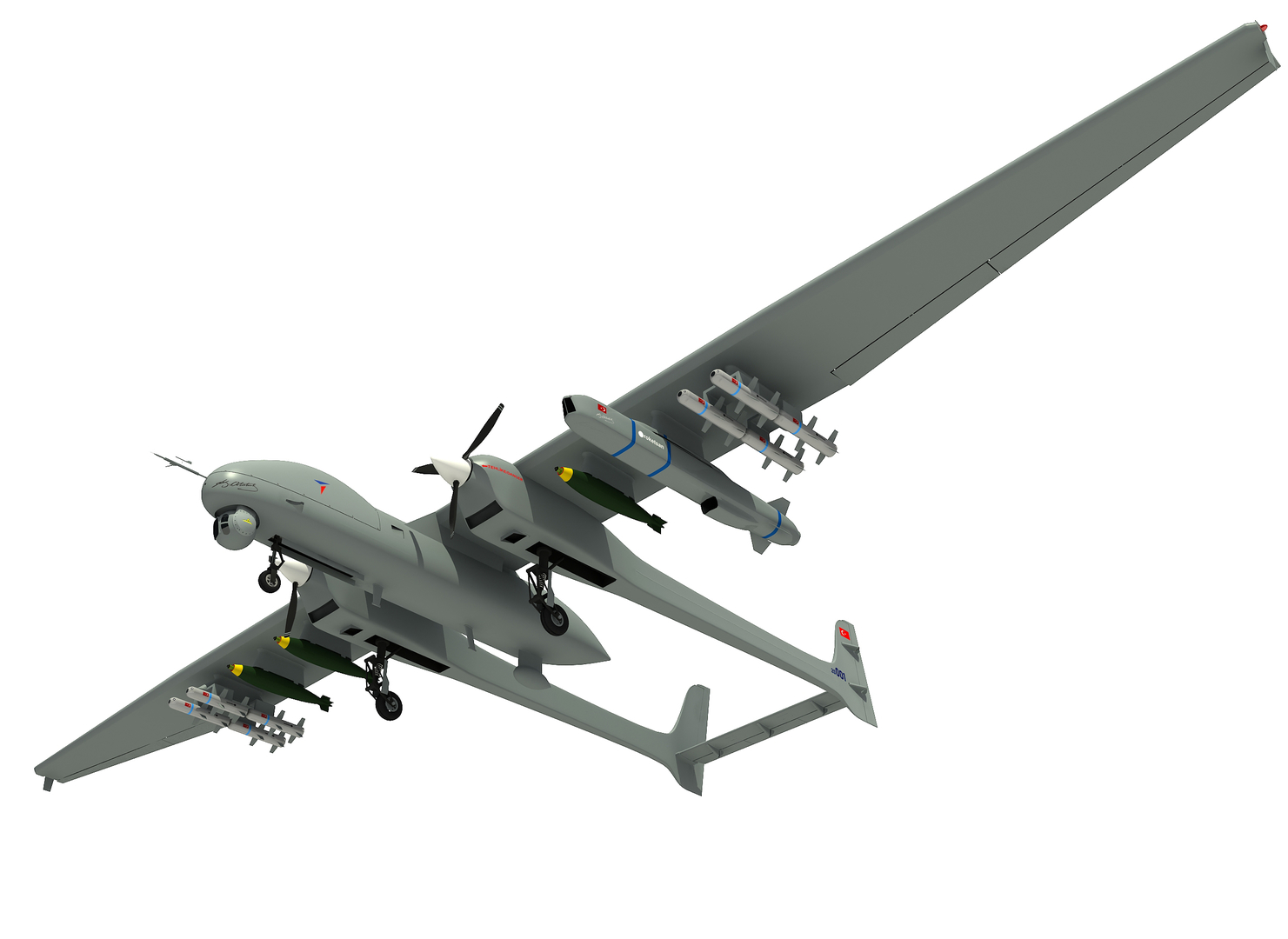 Tai aksungur vehicle uav 3D model - TurboSquid 1559633