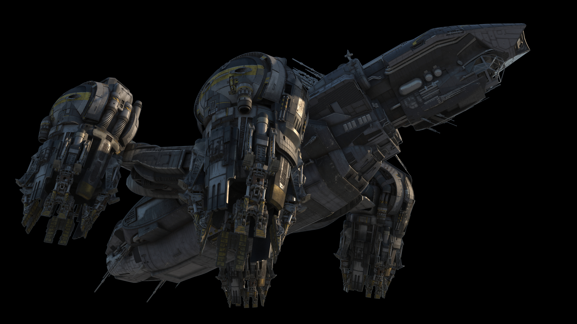 3D prometheus spaceship pro 2020 model - TurboSquid 1559690