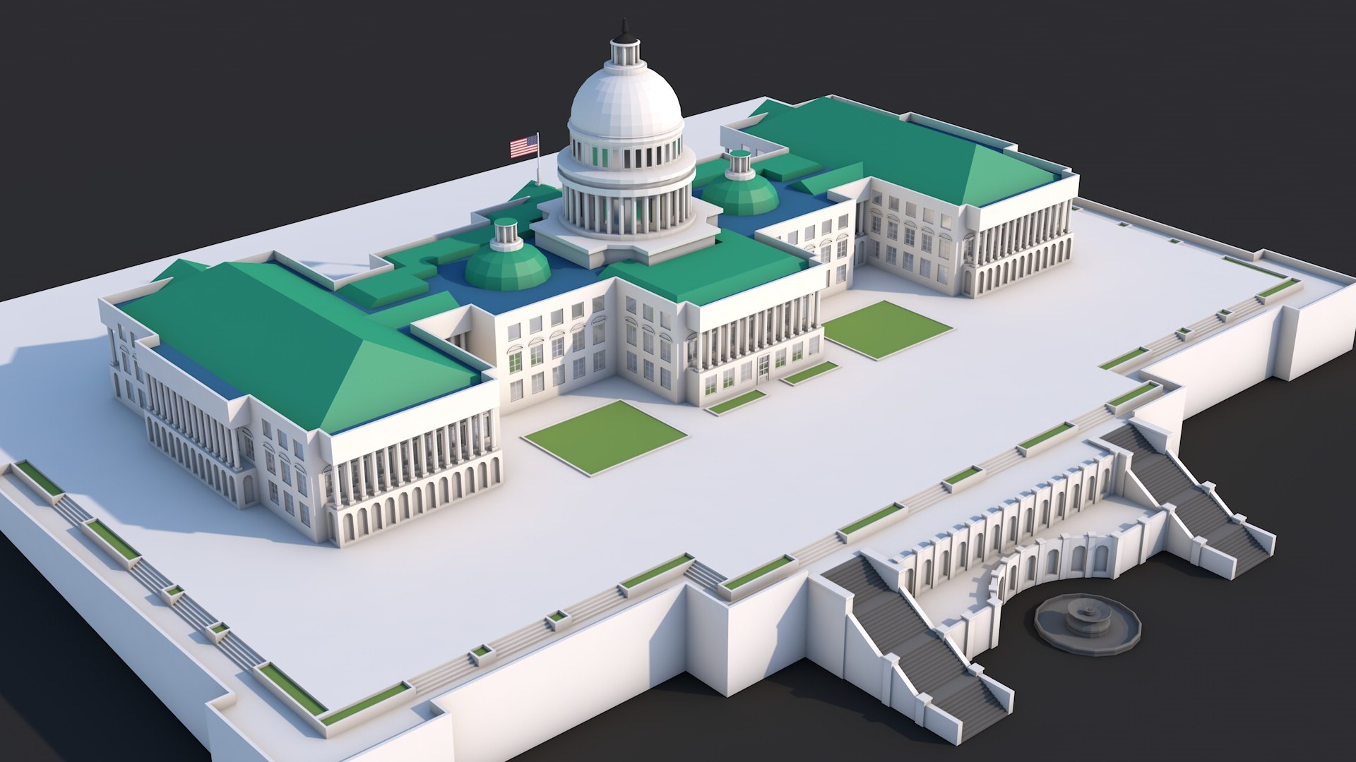 Landmark capitol hill 3D model - TurboSquid 1559861