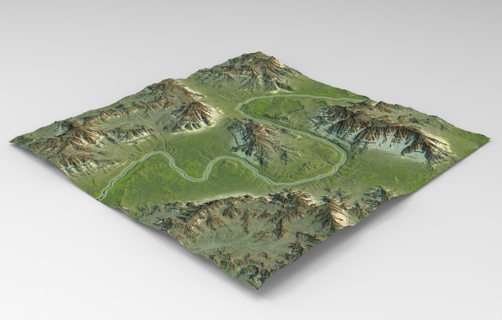 Games maps terrain model - TurboSquid 1559826